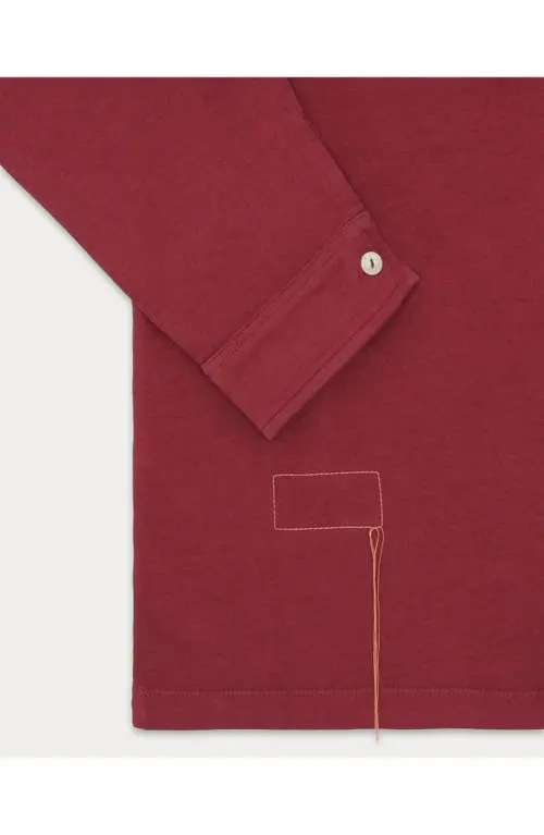 FORTELA Grayson Long Sleeve Polo - Purple
