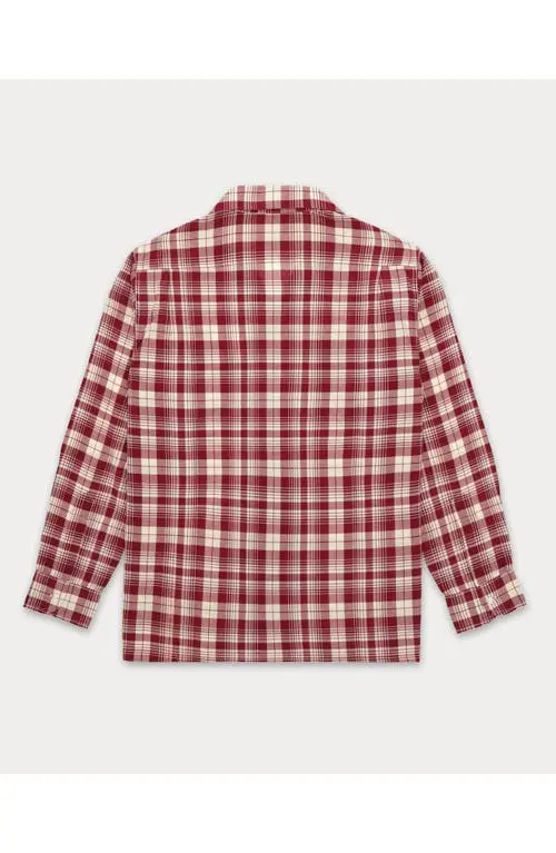 FORTELA Baker Tartan Check Shirt - Red