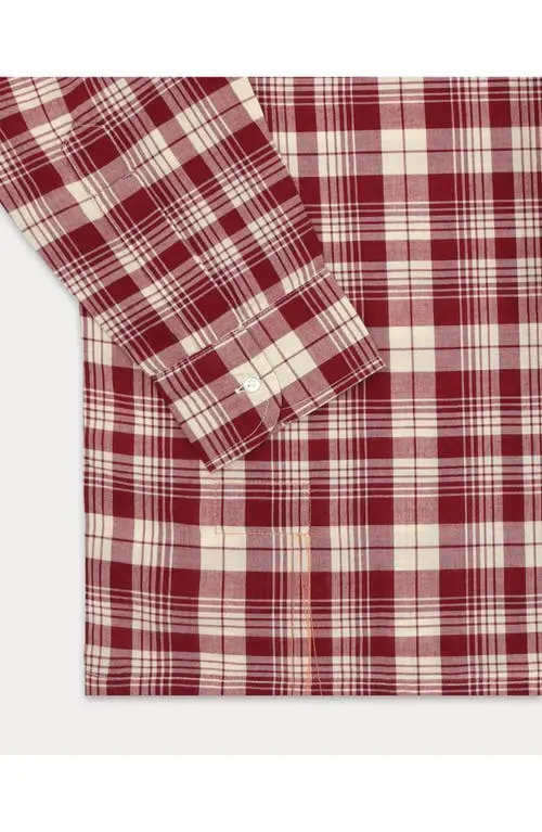 FORTELA Baker Tartan Check Shirt - Red