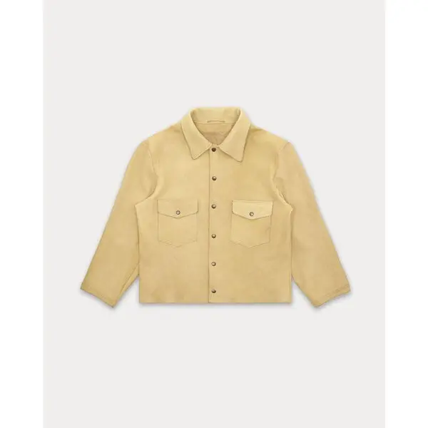 FORTELA Deerskin Leather Jacket - Cream