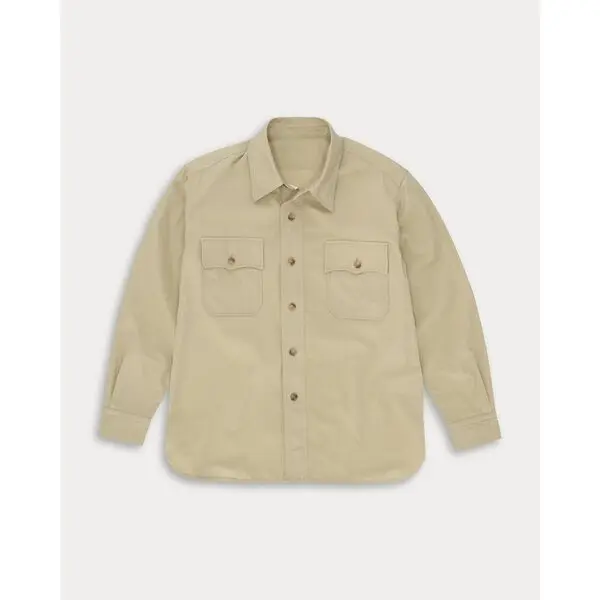 FORTELA Cpo 2.0 Cotton Drill Overshirt - Beige