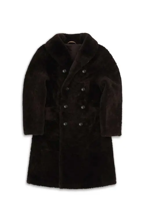 FORTELA Perce Shearling Double-breasted Coat