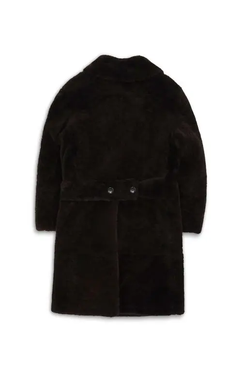 FORTELA Perce Shearling Double-breasted Coat