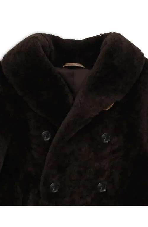 FORTELA Perce Shearling Double-breasted Coat