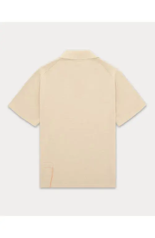 FORTELA Adrien V-neck Cotton Polo - Ecru