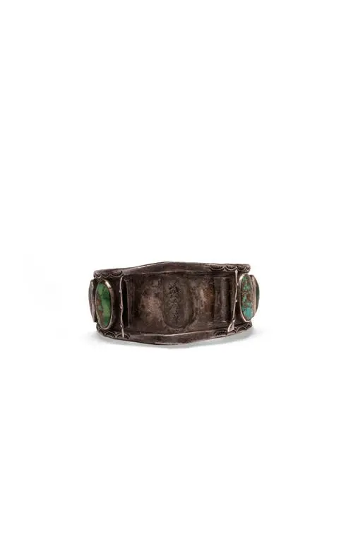 FORTELA Sterling Watch Bracelet With Turquoise - Silver