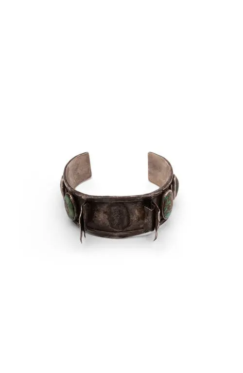 FORTELA Sterling Watch Bracelet With Turquoise