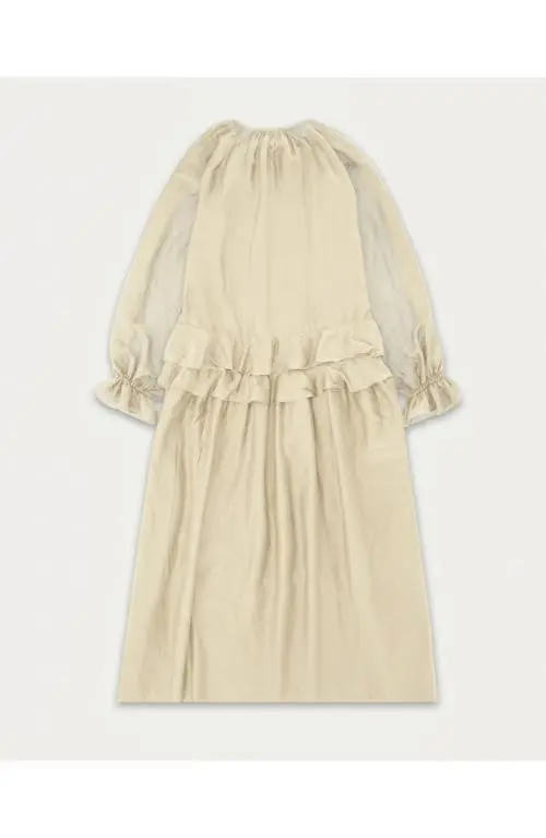 FORTELA Cotton Silk Caftan Dress