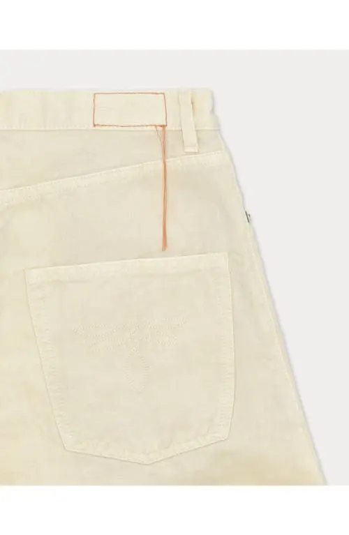 FORTELA Wide Leg Linen Trousers - White