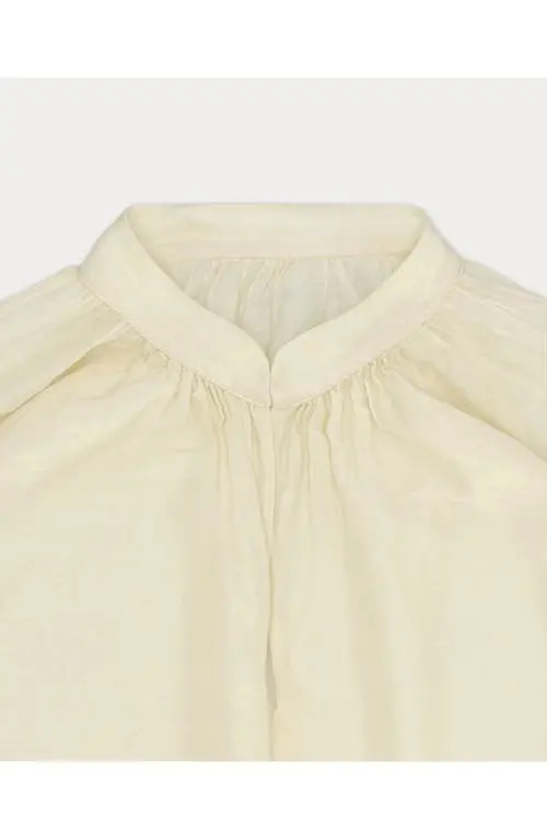 FORTELA Ambre Cotton Silk Blouse - Cream