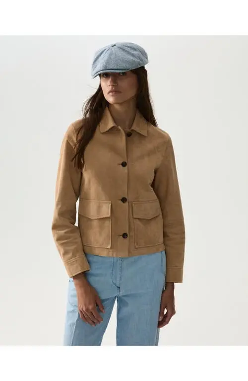 FORTELA Maelle Suede Leather Jacket