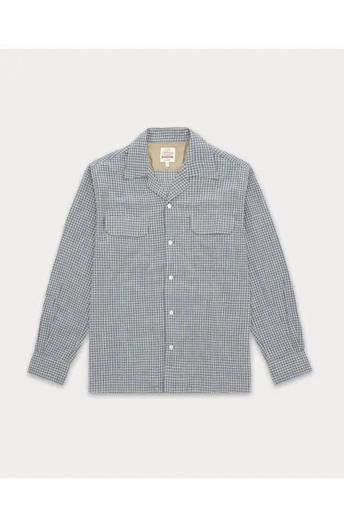 FORTELA Baker Vichy Check Shirt - Light Blue