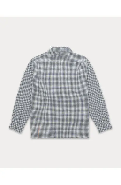 FORTELA Baker Vichy Check Shirt - Light Blue