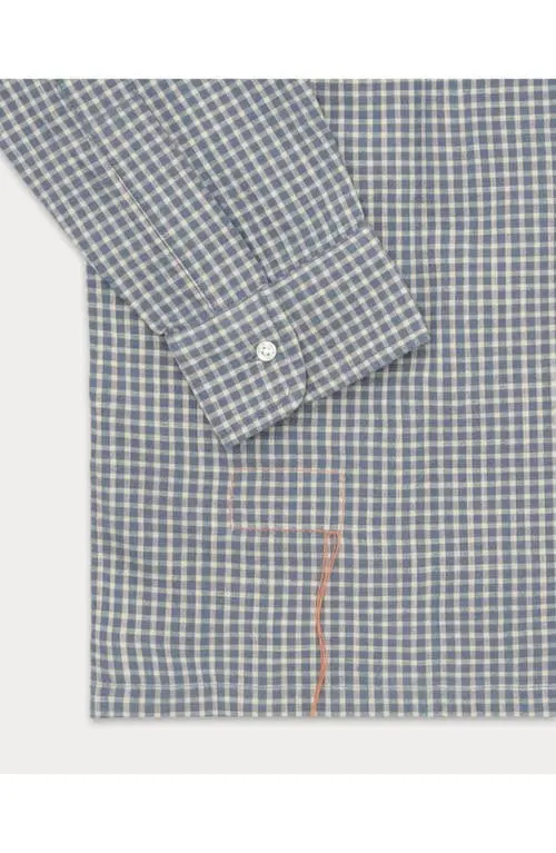 FORTELA Baker Vichy Check Shirt - Light Blue