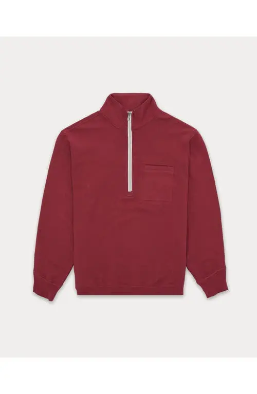 FORTELA Princeton Zip-up Jersey Sweatshirt - Purple