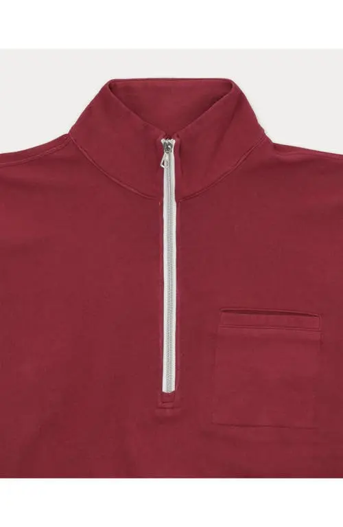 FORTELA Princeton Zip-up Jersey Sweatshirt - Purple