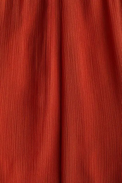 H&M Flared Crinkled Pants - Red