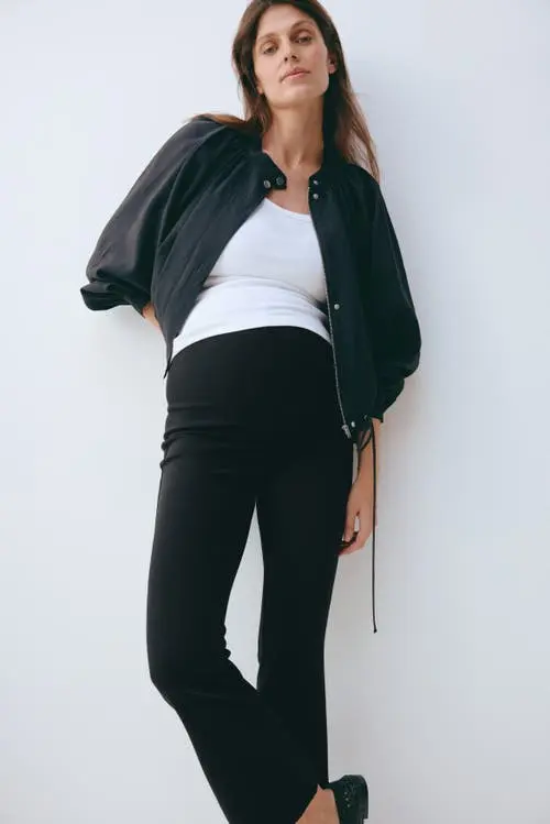 H&m Mama Flared Interlock Trousers