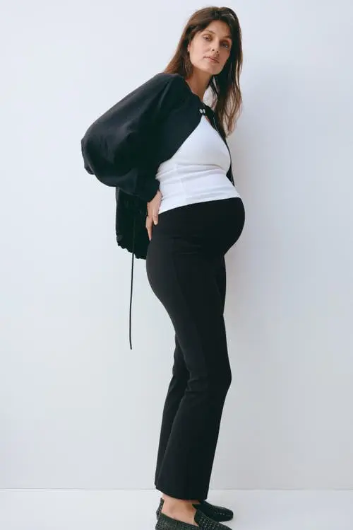H&m Mama Flared Interlock Trousers