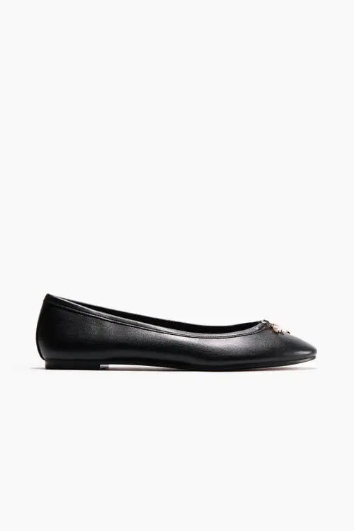 H&m Charm Detail Ballet Flats
