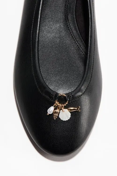 H&m Charm Detail Ballet Flats