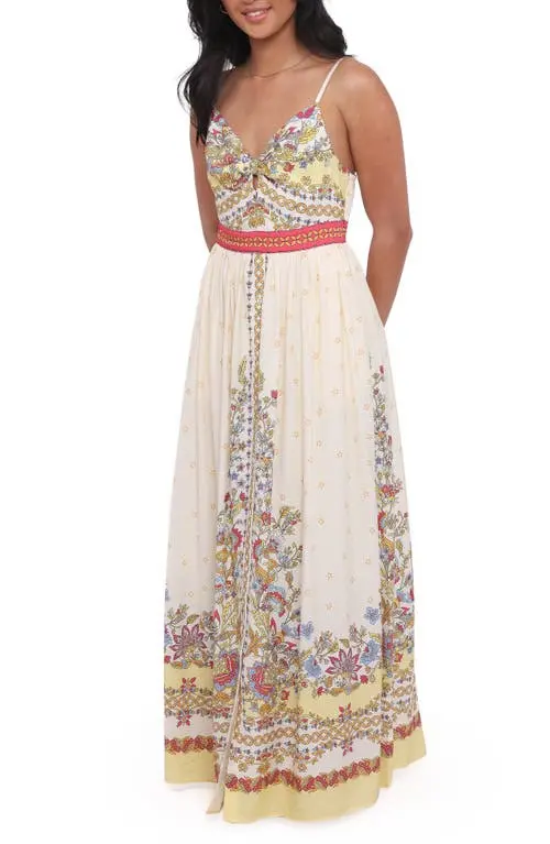 PETAL & PUP Caelia Print Sleeveless Maxi Dress