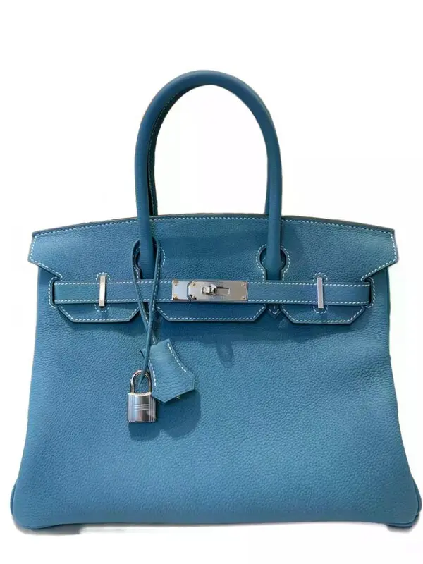 Hermès Togo Leather Birkin 30 Handbag - Blue