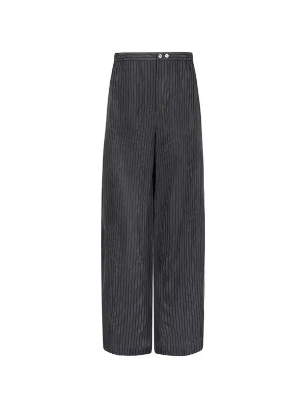 JNBY Pinstripe Wide-leg Trousers