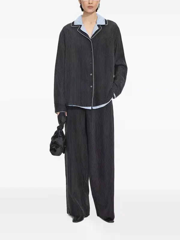 JNBY Pinstripe Wide-leg Trousers