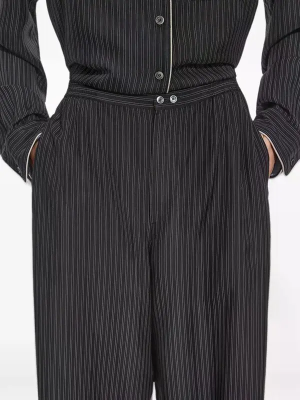 JNBY Pinstripe Wide-leg Trousers