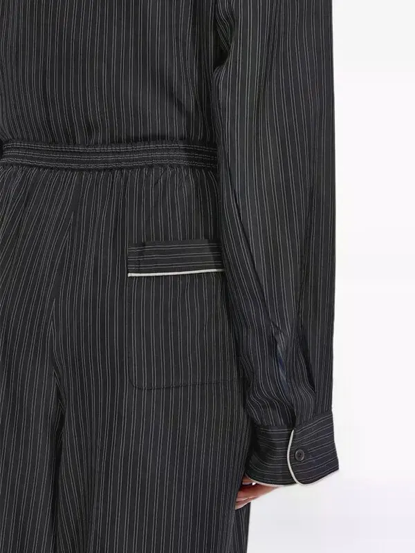 JNBY Pinstripe Wide-leg Trousers