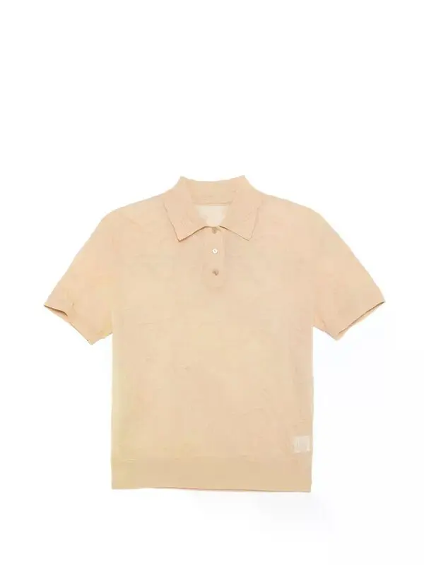 JNBY Jacquard-knit Short-sleeve Polo Top