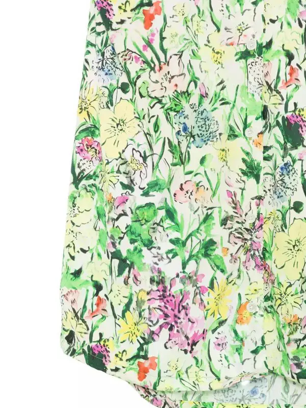 JNBY Sleeveless Floral Print Blouse - White