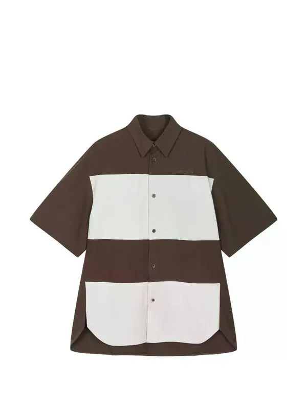 CROQUIS Panelled Shirt - Espresso