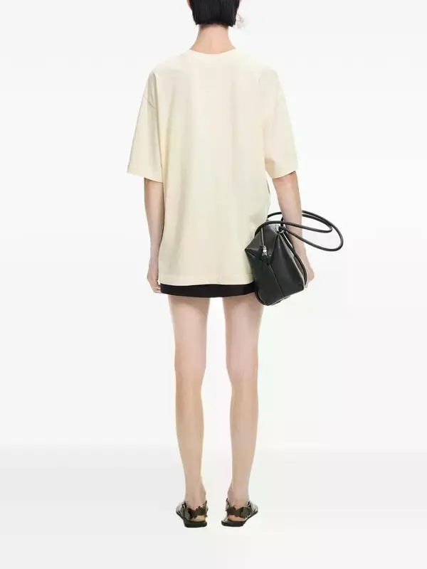 JNBY Floral Print Crewneck T-shirt - Neutrals