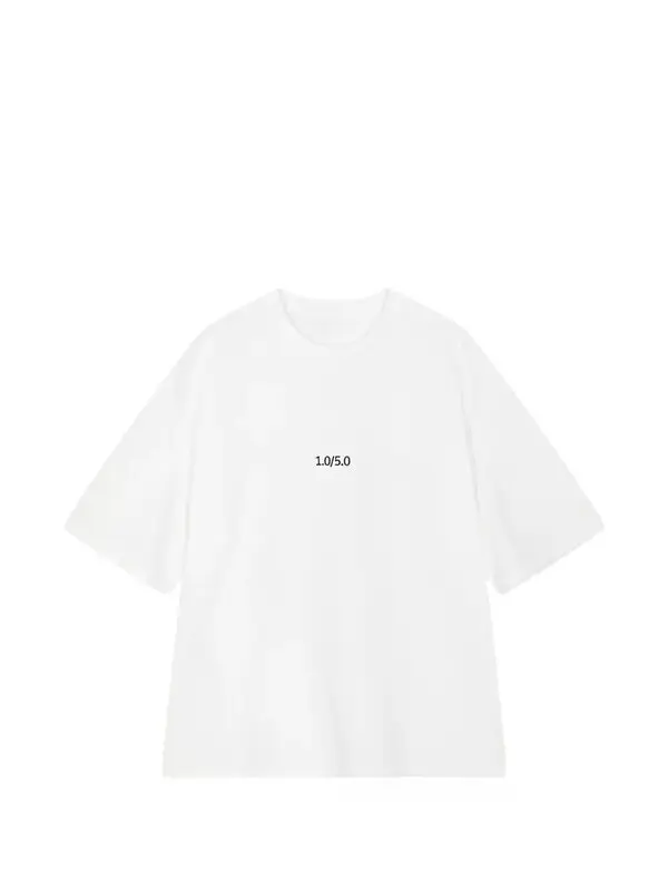 CROQUIS Numbers-print T-shirt - White