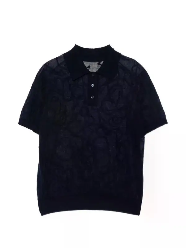 JNBY Jacquard Short-sleeve Polo Shirt