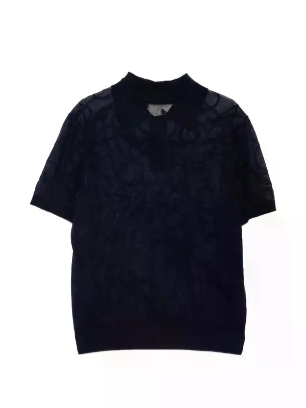 JNBY Jacquard Short-sleeve Polo Shirt