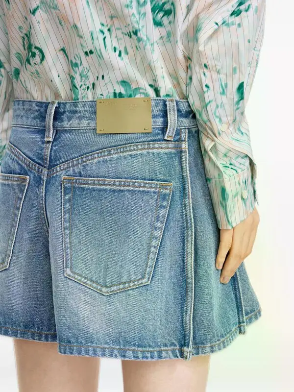 JNBY Faded Wash Five-pocket Denim Shorts