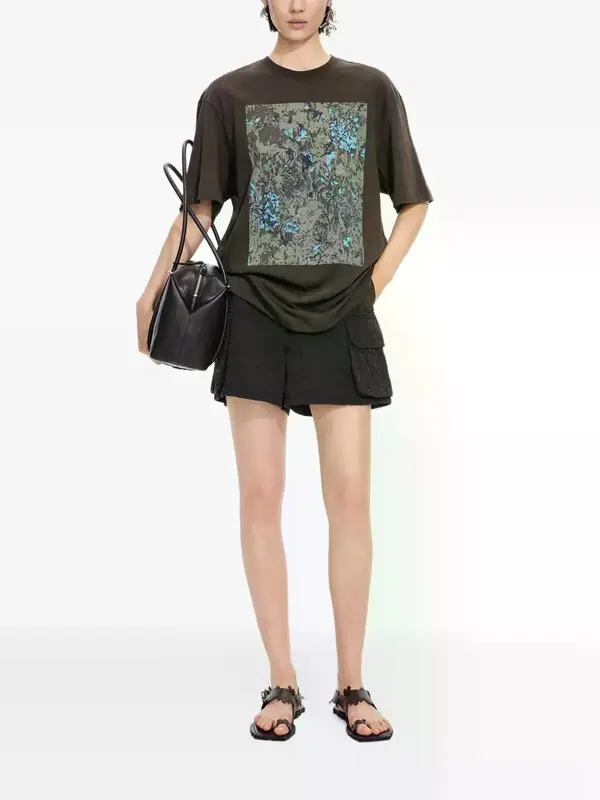 JNBY Floral Print T-shirt - Brown
