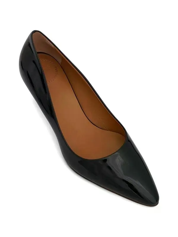 Chloé Oli Glossed-leather Pumps