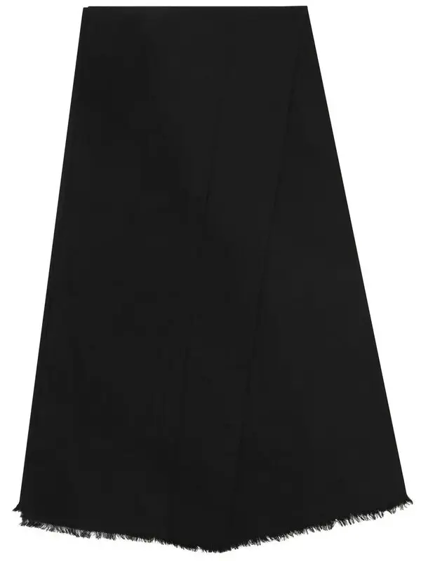 Rick Owens Foulard Frayed-edge Scarf