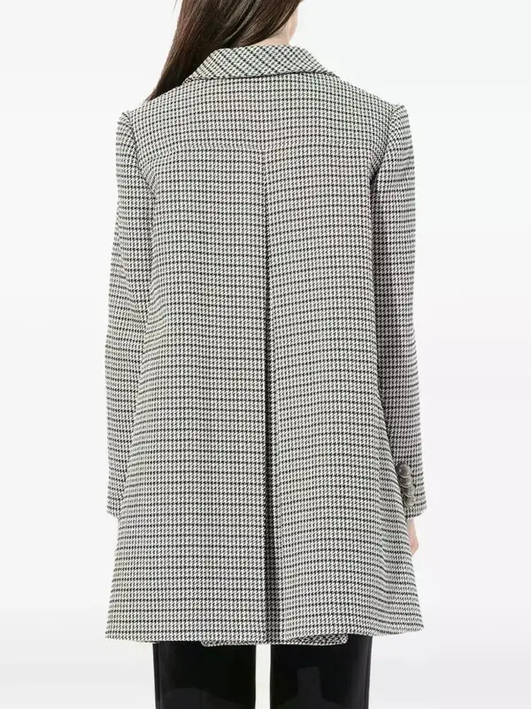 Alexander McQueen Houndstooth Double-breasted Coat