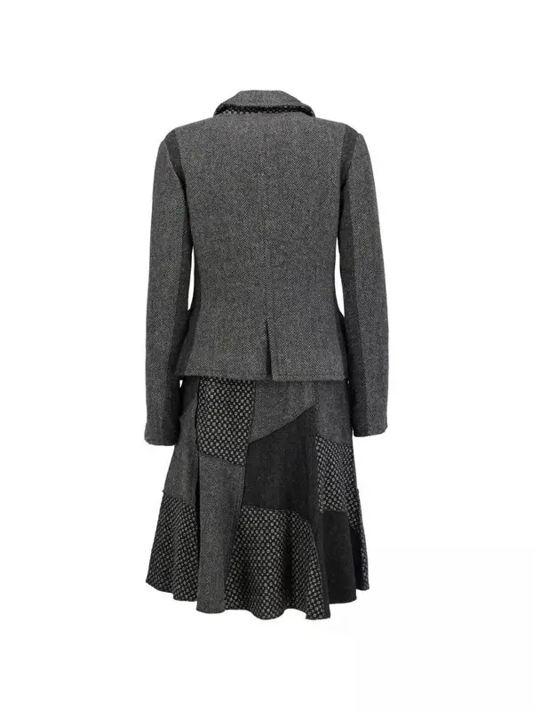 Sonia Rykiel Paris Patchwork Herringbone Dress