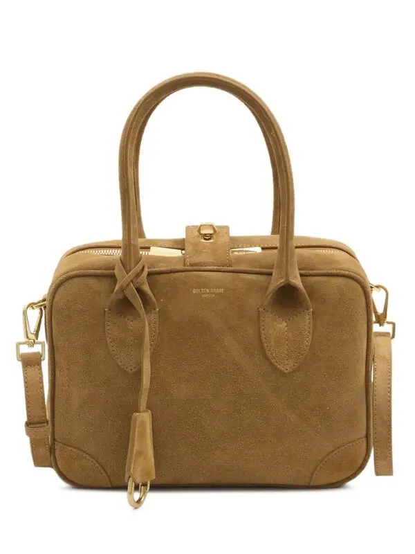 GOLDEN GOOSE Vita "bag" Suede Body Nappa Braided Accessories With Antique Brass Metal Details - Brown