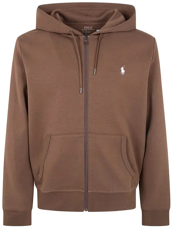 Polo Ralph Lauren Full Zip Hooded Sweatshirt - Brown