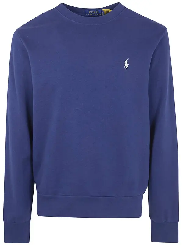 Polo Ralph Lauren Classic Crewneck Sweatshirt With Logo - Blue