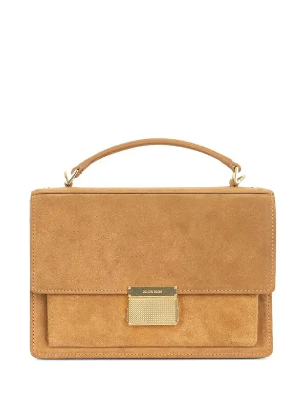 GOLDEN GOOSE Venezia Bag Nubuck And Suede Shoulder Bag With Fringe - Brown
