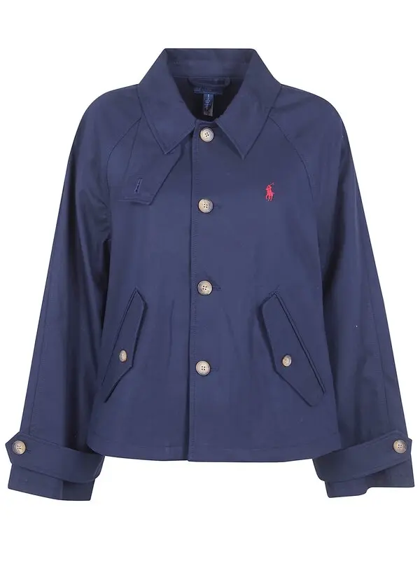 Polo Ralph Lauren Classic Short Trench Coat - Blue