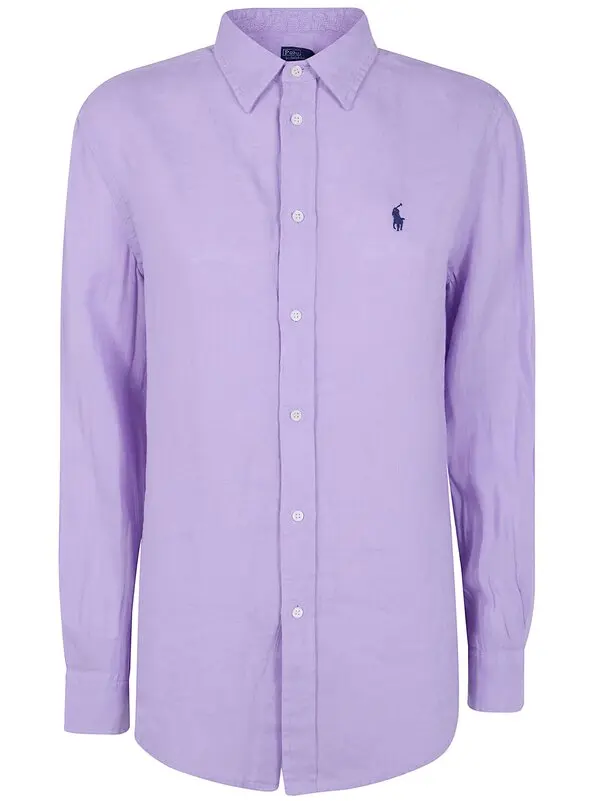Polo Ralph Lauren Linen Button-up Shirt - Pink